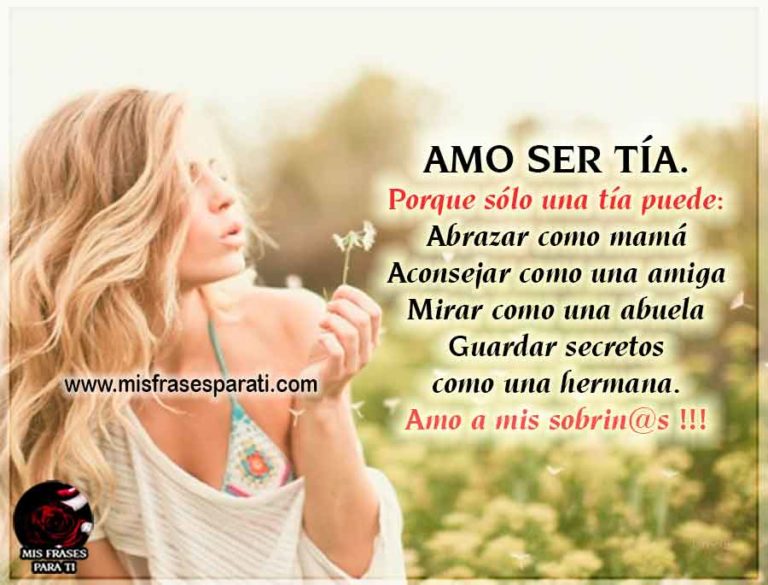 Amo ser tía.