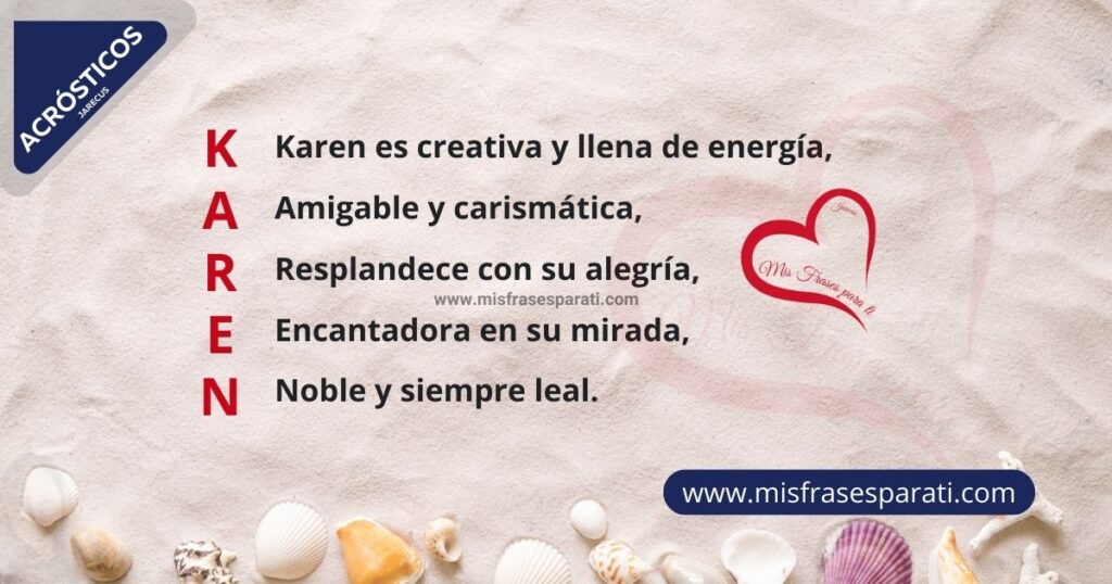 Acróstico para el Nombre Karen