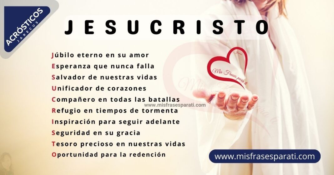 Acróstico para el nombre JESUCRISTO